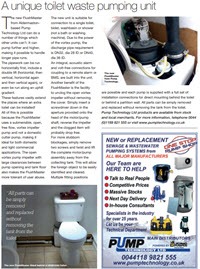 Toilet Waste Pump The Flushmaster by Pump Technology